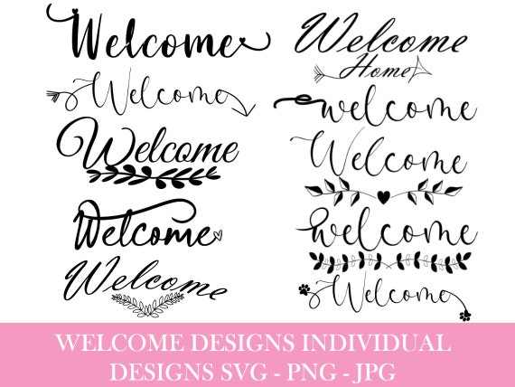 Welcome sign svg bundle welcome sign svg welcome home svg | Etsy