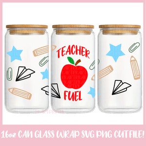 Teacher Wrap Svg, Teacher Appreciation Svg, Retro Teacher Can Svg ...