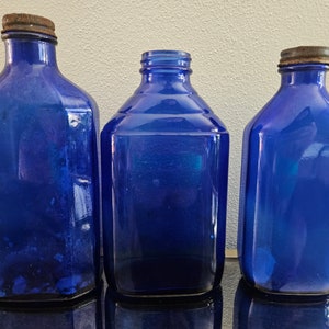 Vintage Genuine Phillips Glass Bottle Made in USA Cobalt Blue - Etsy