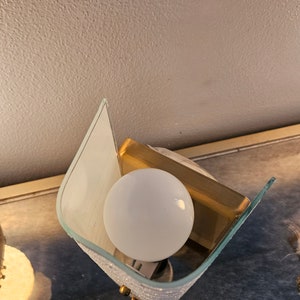 Vintage Glass Wall Sconce Fixture MCM Bathroom Vanity Light - Etsy