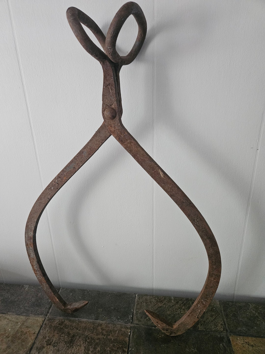 Antique Ice Block Pick / Gripper - Etsy