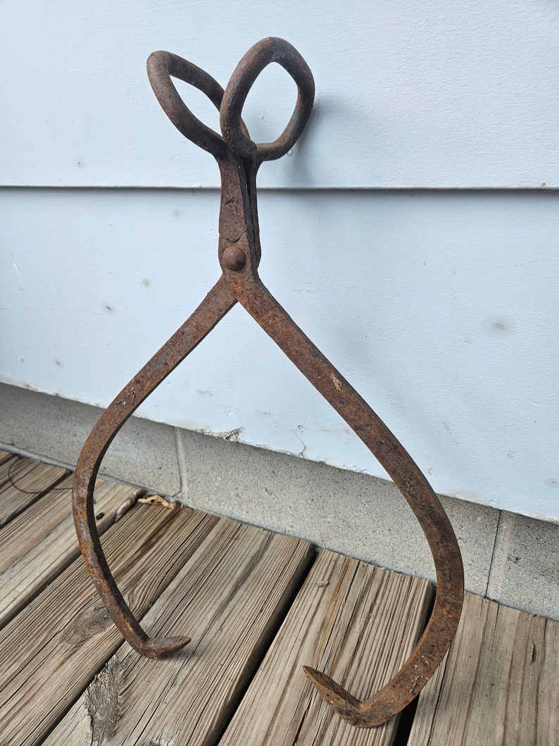 Antique Ice Block Pick / Gripper - Etsy