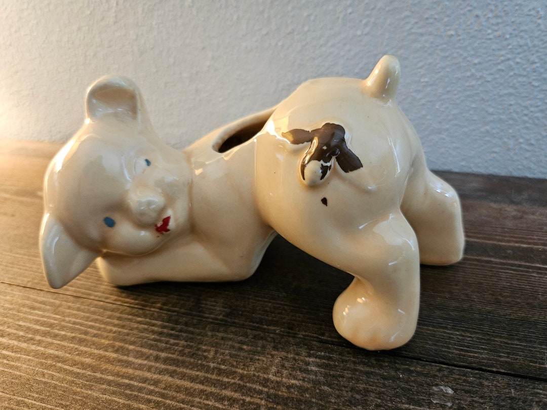 Vintage Ceramic Pig Planter * Cute Small Piggy Plant Holder - Etsy