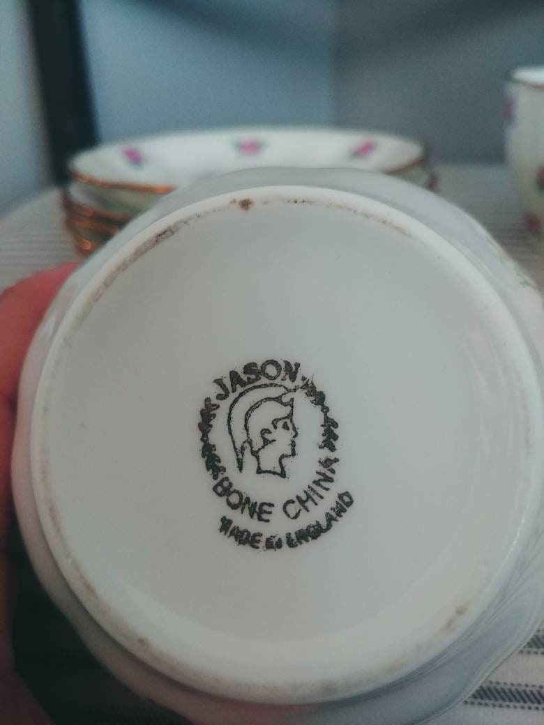 Jason Bone China Set 6 Piece - Etsy
