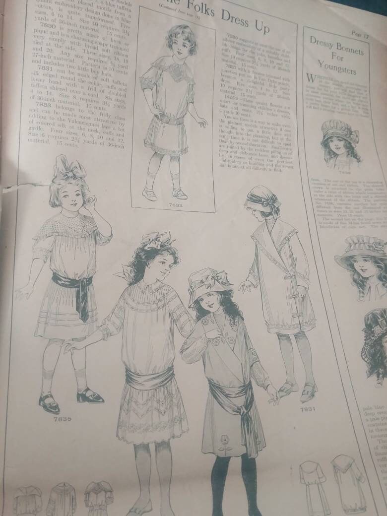 Antique Ladies Home Journal Patterns Magazine 1913 Good - Etsy
