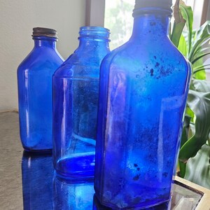 Vintage Genuine Phillips Glass Bottle Made in USA Cobalt Blue - Etsy