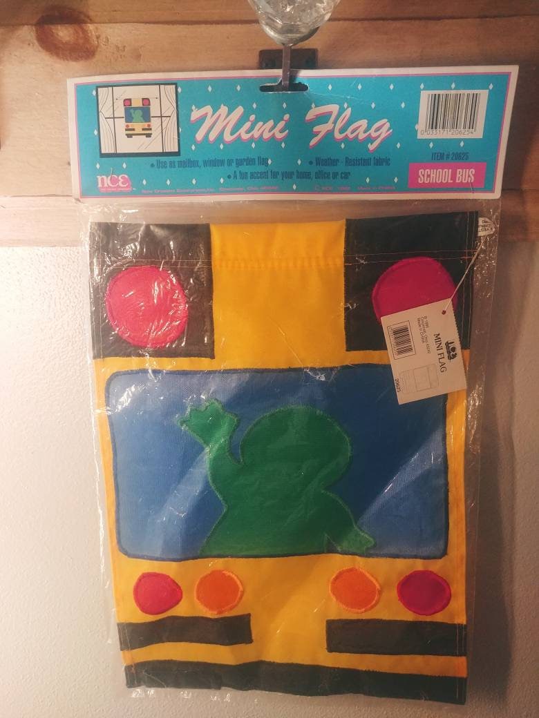 School Bus Mailbox Flag Garden Yard Banner First Day of School Sign - Etsy