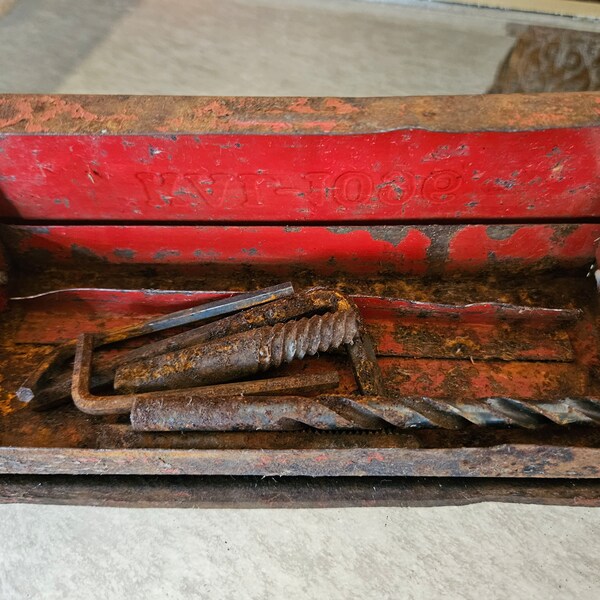 Rusty Tool Box - Etsy