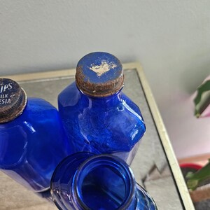 Vintage Genuine Phillips Glass Bottle Made in USA Cobalt Blue - Etsy