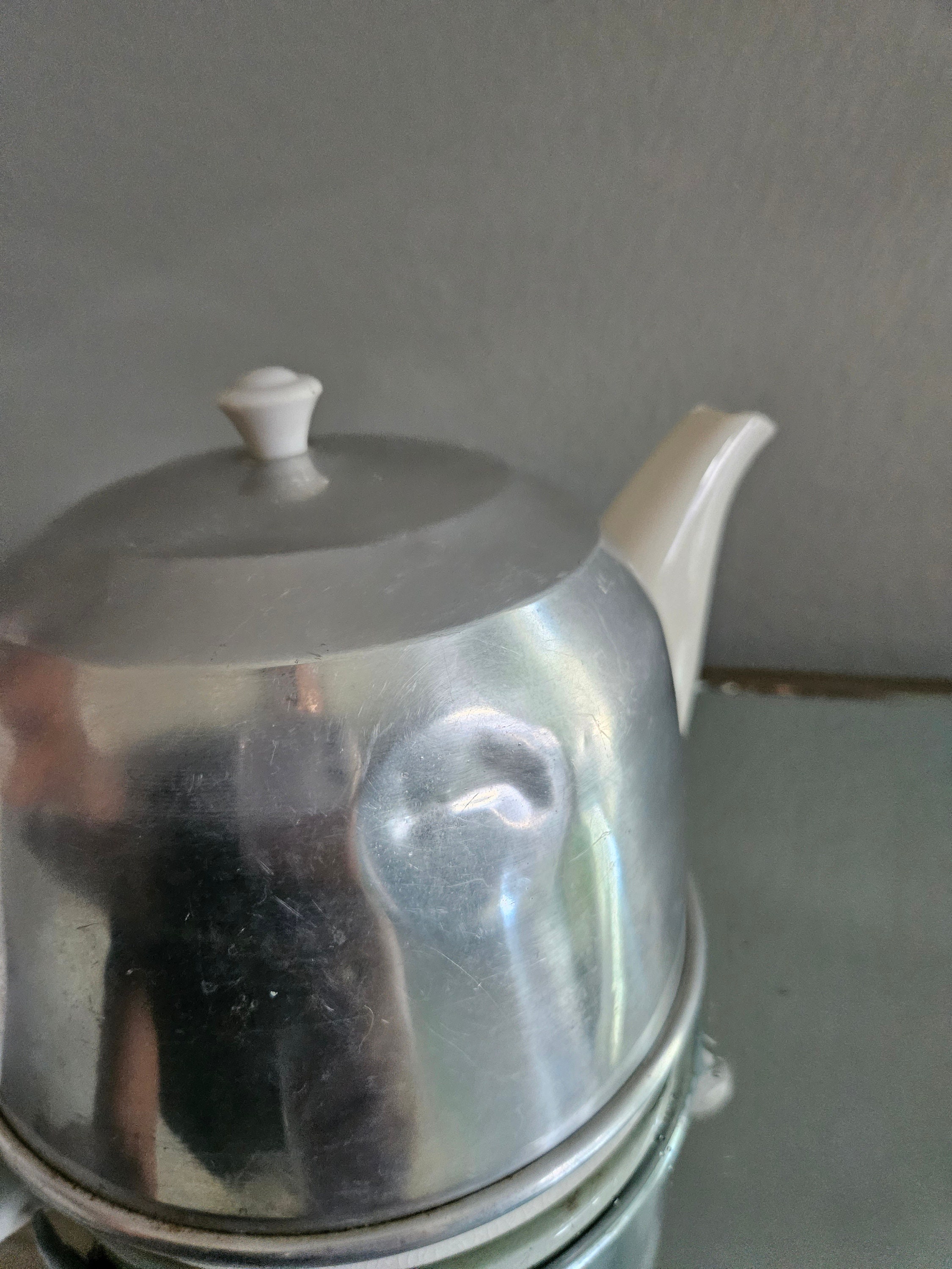 Vintage Vicki Ceramic Teapot With Aluminum Cover - Etsy