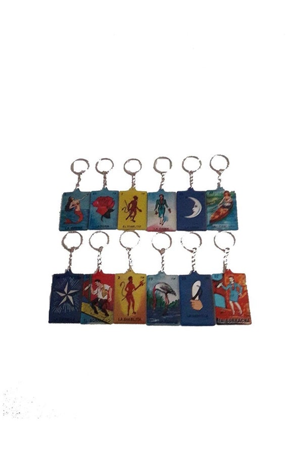 Loteria Card Keychains Llaveros Brillosos | Etsy