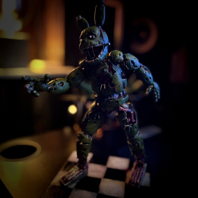Five Nights at Freddys Springtrap Figure and Base. - Etsy UK