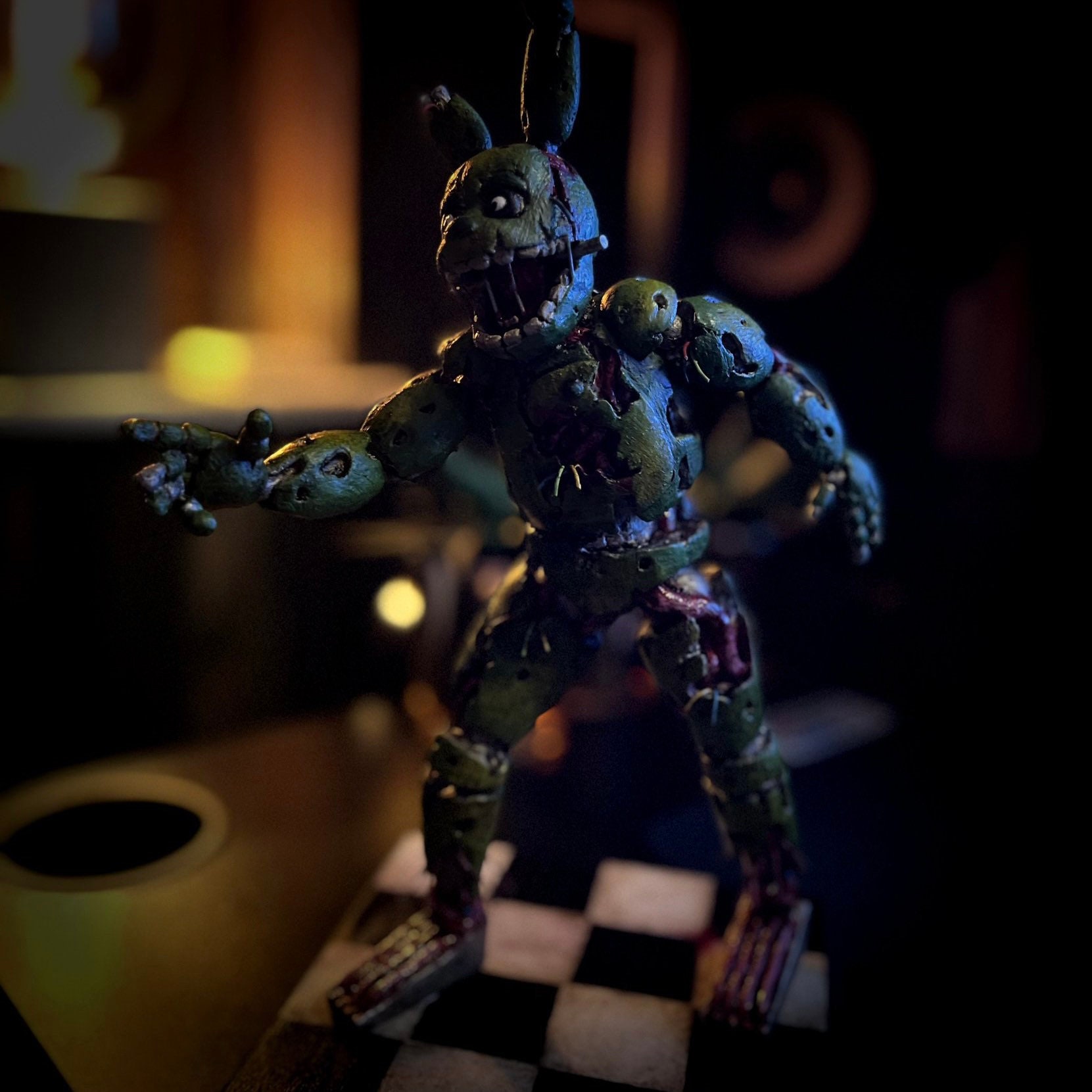 Five Nights at Freddys Springtrap Figure and Base. - Etsy Australia