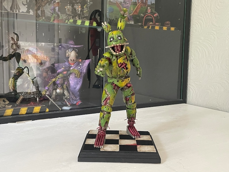 Five Nights at Freddy’s Springtrap Figure and Base. - Etsy
