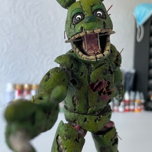 Five Nights at Freddys Springtrap Figure and Base. - Etsy UK