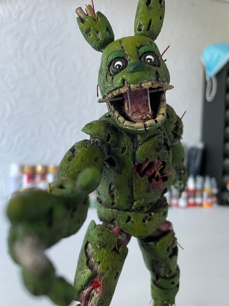 Five Nights at Freddys Springtrap Figure and Base. - Etsy UK