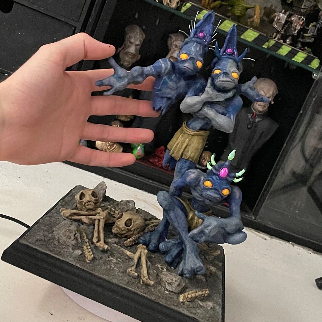 3 Weirdos Figure With Base. - Etsy