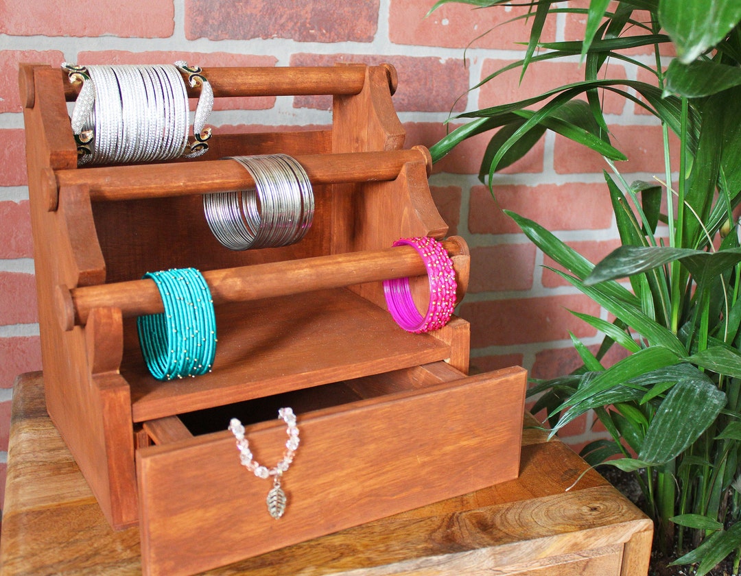 Wooden Bangle Holder, Bangle Display Box, Jewelry Holder, Jewelry ...