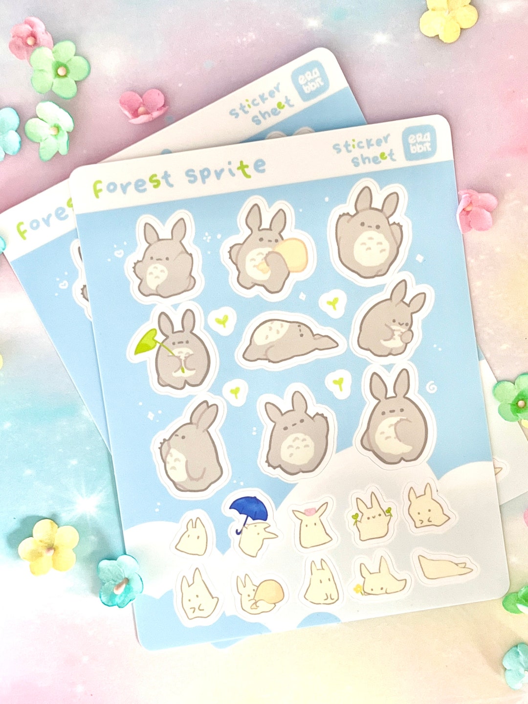 Rabbit Bear Sticker Sheets - Etsy Canada