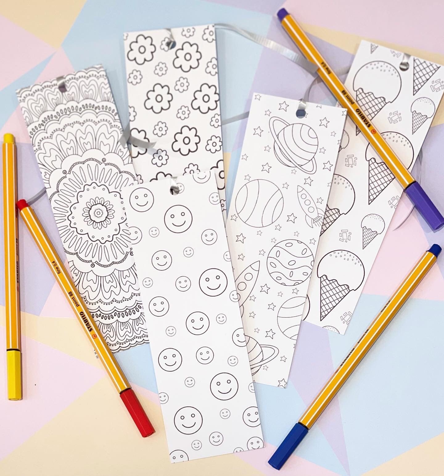 Colouring in Bookmarks Bookmark Create Your Own Bookmark - Etsy