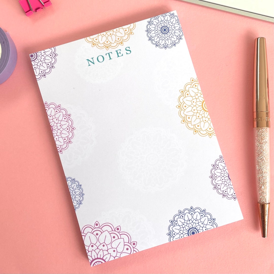 A6 Mandala Notepad - Things to Do Notepad - Magnetic Notepad ...