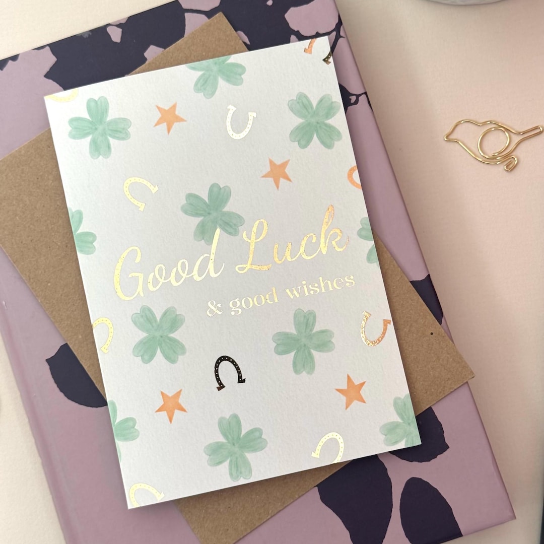 Good Luck & Good Wishes Card - Etsy
