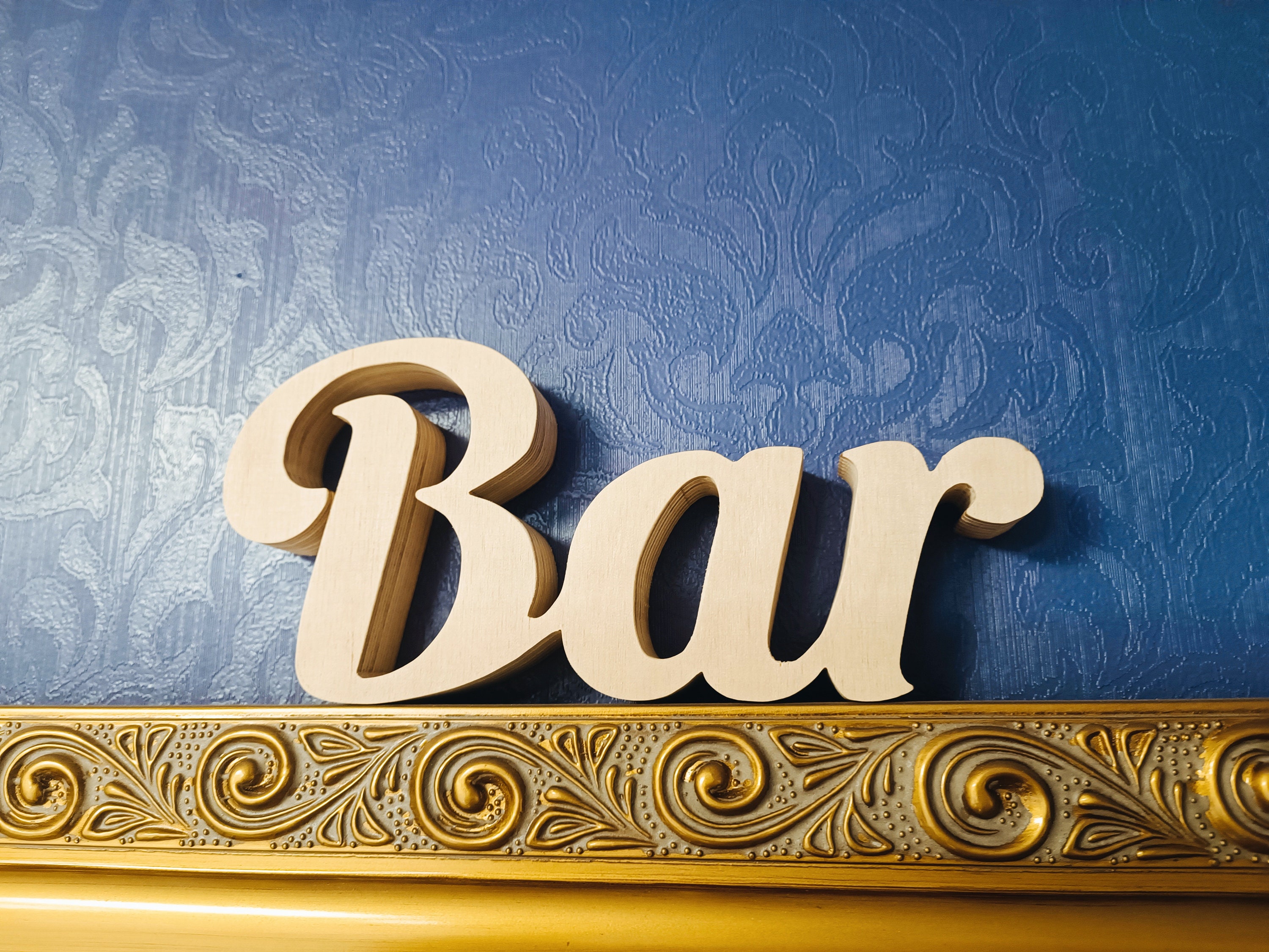 Wooden Letters, Wooden Bar Word, Custom Wood Sign, Wooden Bar Sign ...