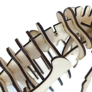Dino Styracosaurus Dinosaur Skeleton Wooden Puzzle Playroom - Etsy