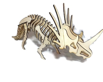 3d Dinosaur Puzzle Skeleton - Etsy