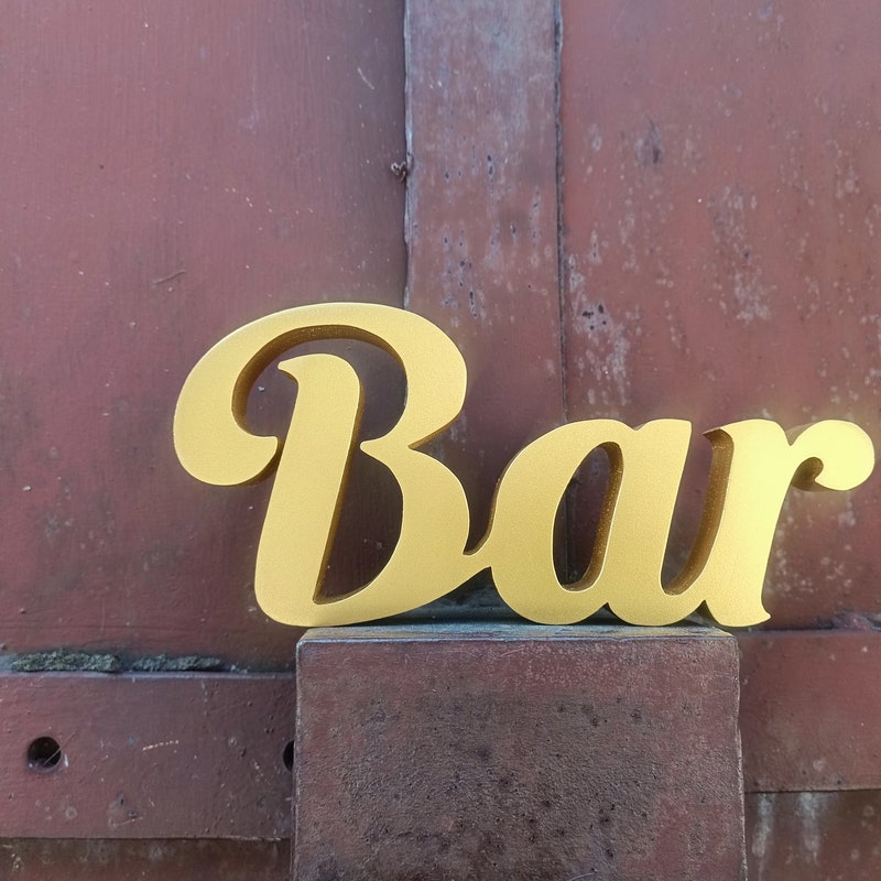 Wooden Bar Sign - Etsy