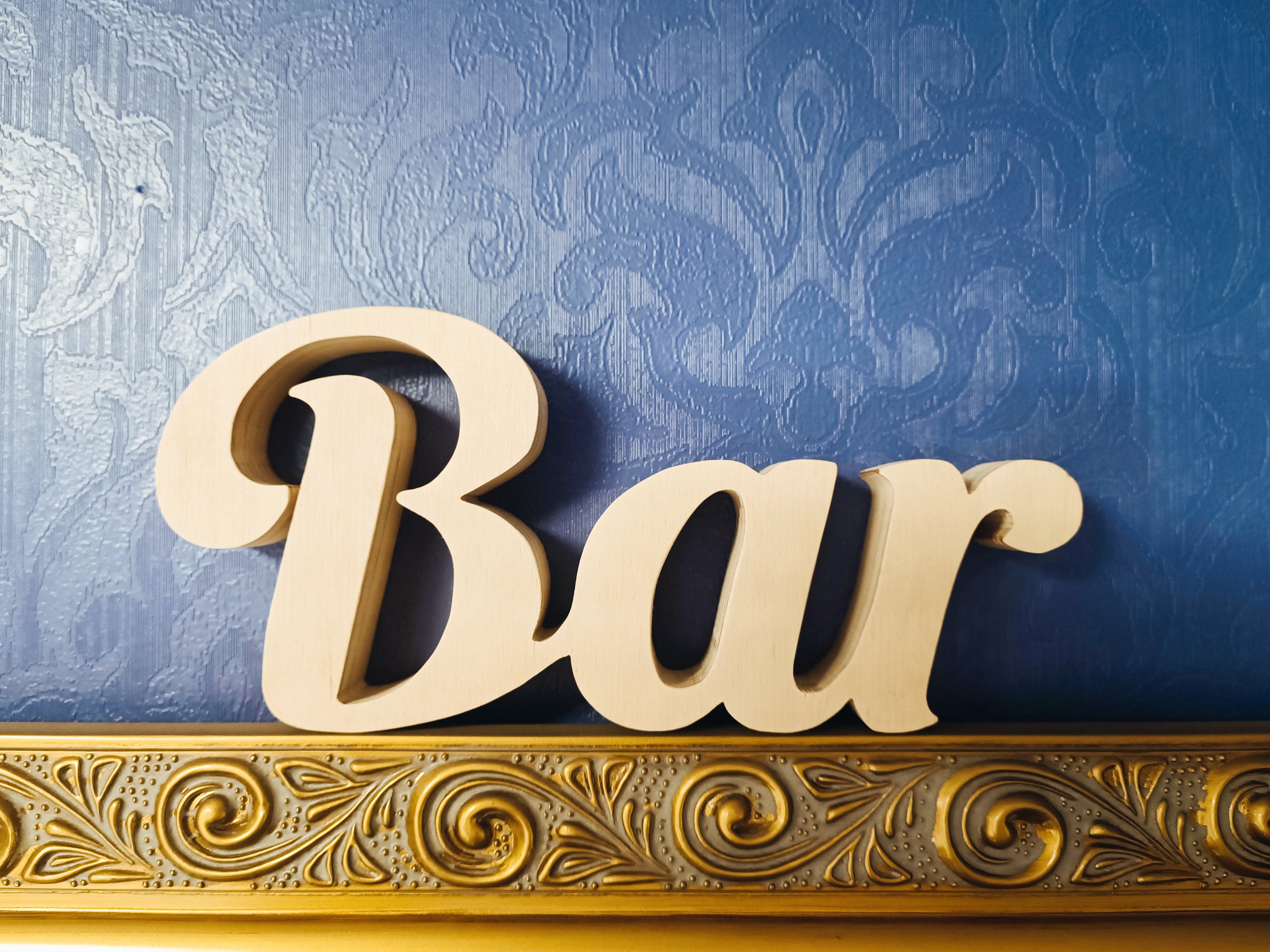 Wooden Letters, Wooden Bar Word, Custom Wood Sign, Wooden Bar Sign ...