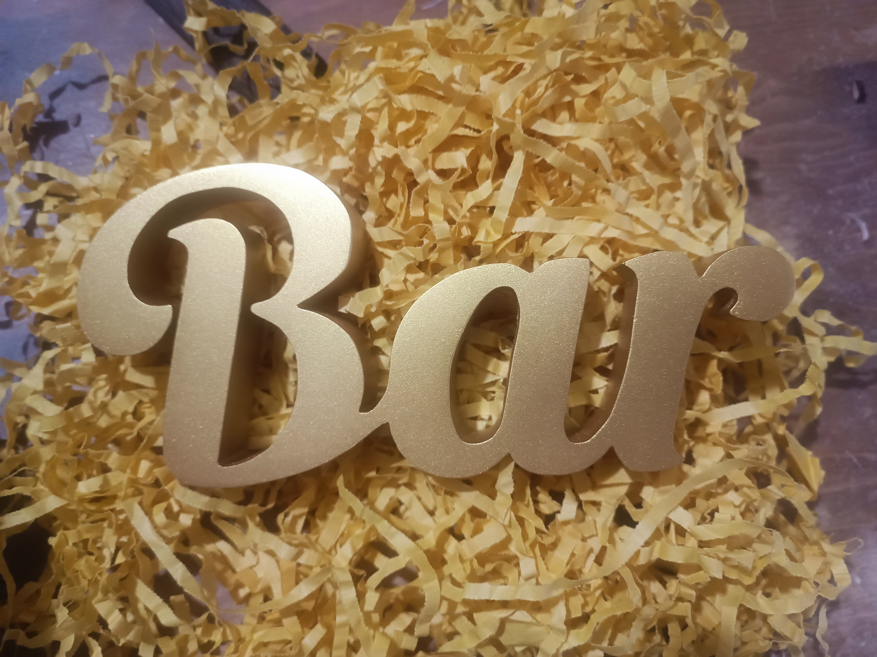 Wooden Letters, Wooden Bar Word, Custom Wood Sign, Wooden Bar Sign ...