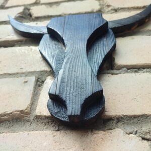 Wooden Bull Head, Wall Art, Burned Bull Scull, Bull Wooden Personalised ...