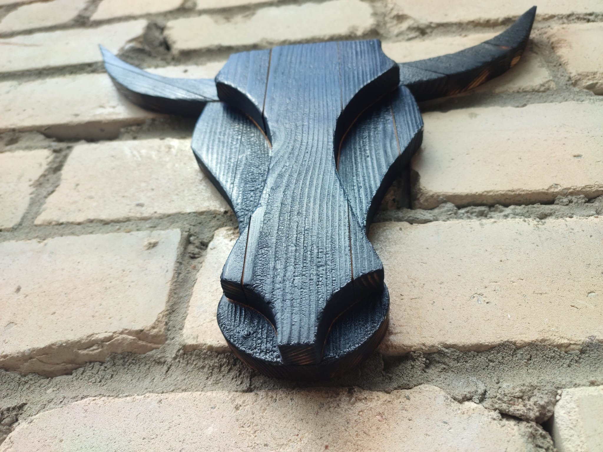 Wooden Bull Head, Wall Art, Burned Bull Scull, Bull Wooden Personalised ...