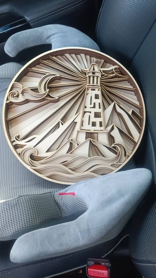 3D Lighthouse Wall Art Decor, Create Wooden Personalised Sign, Wall ...