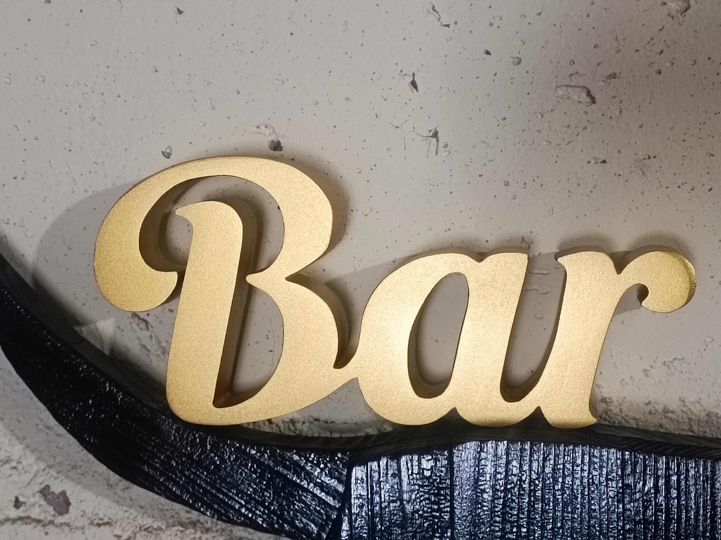 Wooden Letters, Wooden Bar Word, Custom Wood Sign, Wooden Bar Sign ...