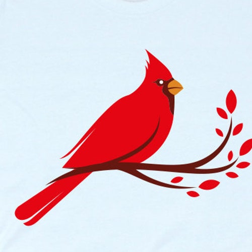 Cardinal Bird SVG Cardinal SVG Cardinal on Branch Memorial - Etsy
