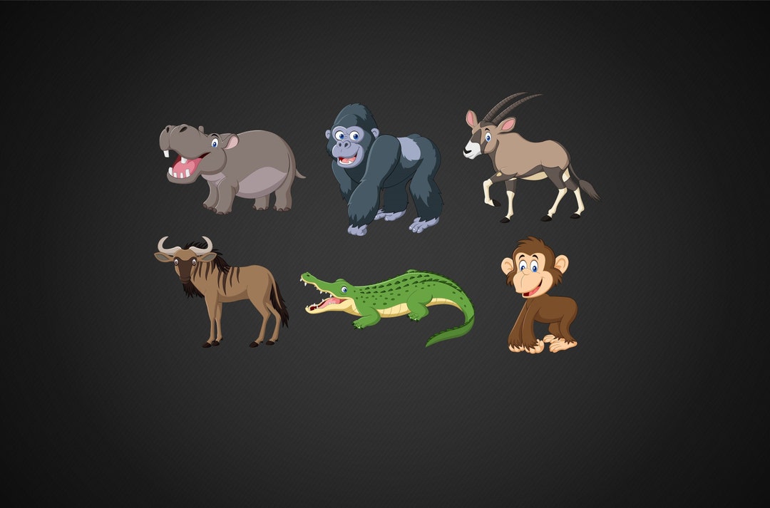Cartoon Animals Svg Animals Svg Bundle Cartoon Svg Animals - Etsy