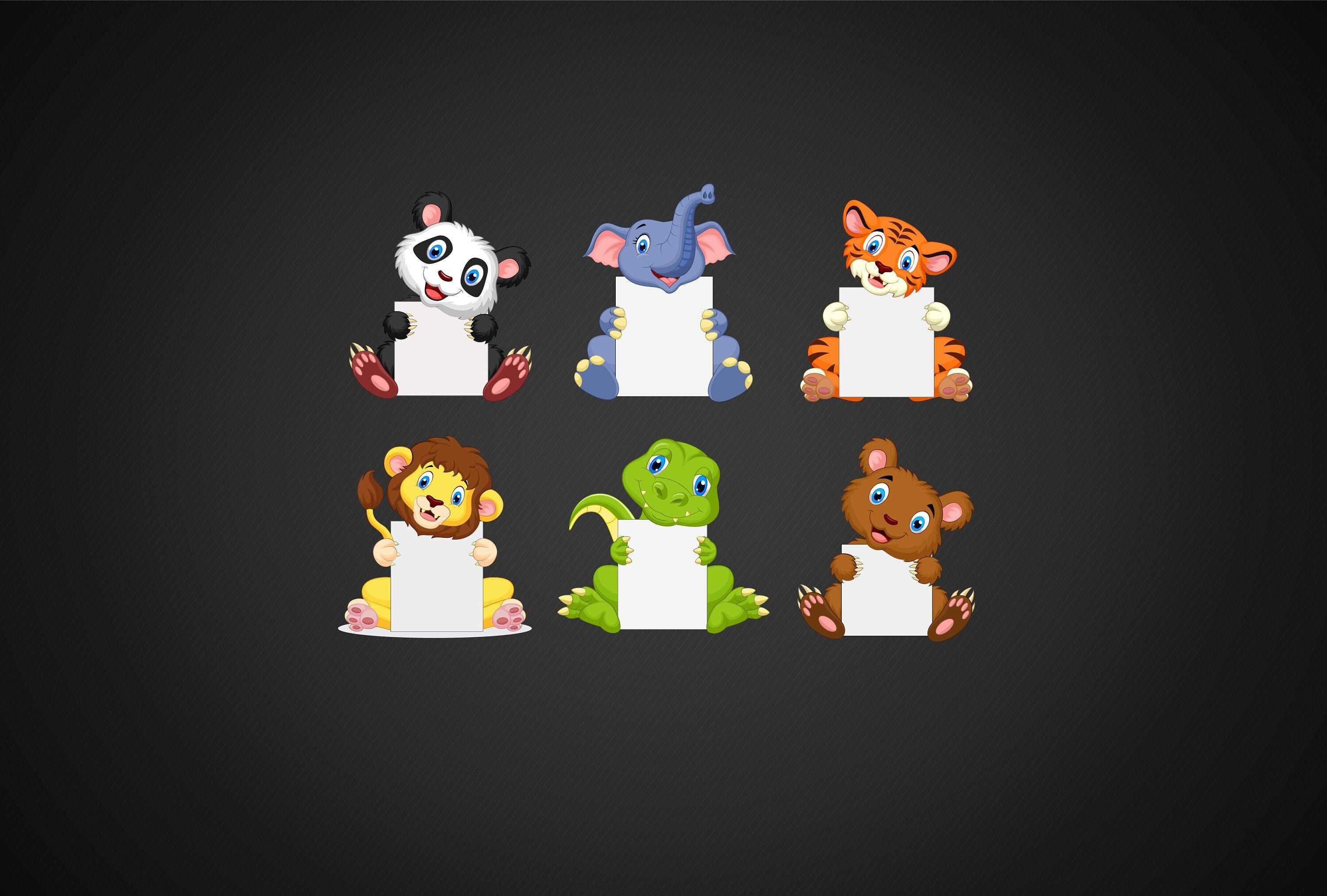 Cartoon Animals Svg Animals Svg Bundle Animals for Kids Svg - Etsy Canada