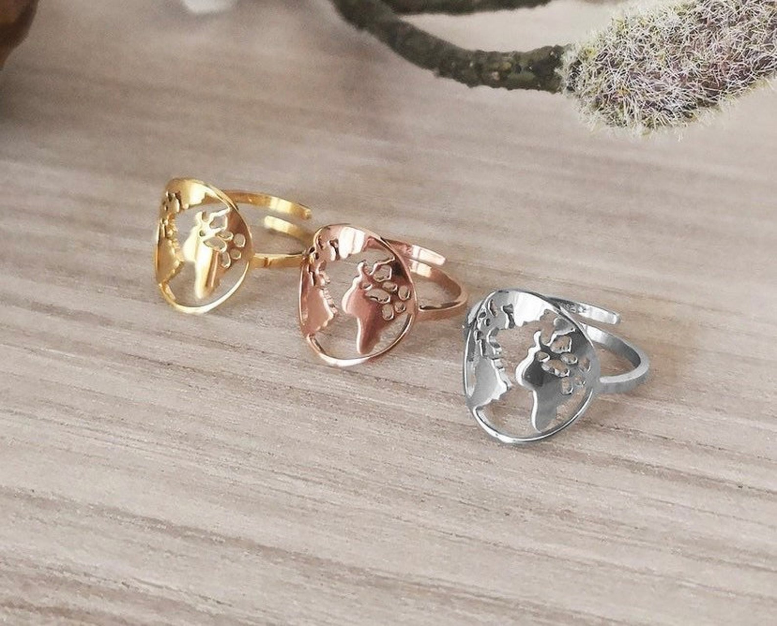 Best World Map Ring, Globe Ring, Travel Ring, Travel Gift, Earth Ring ...