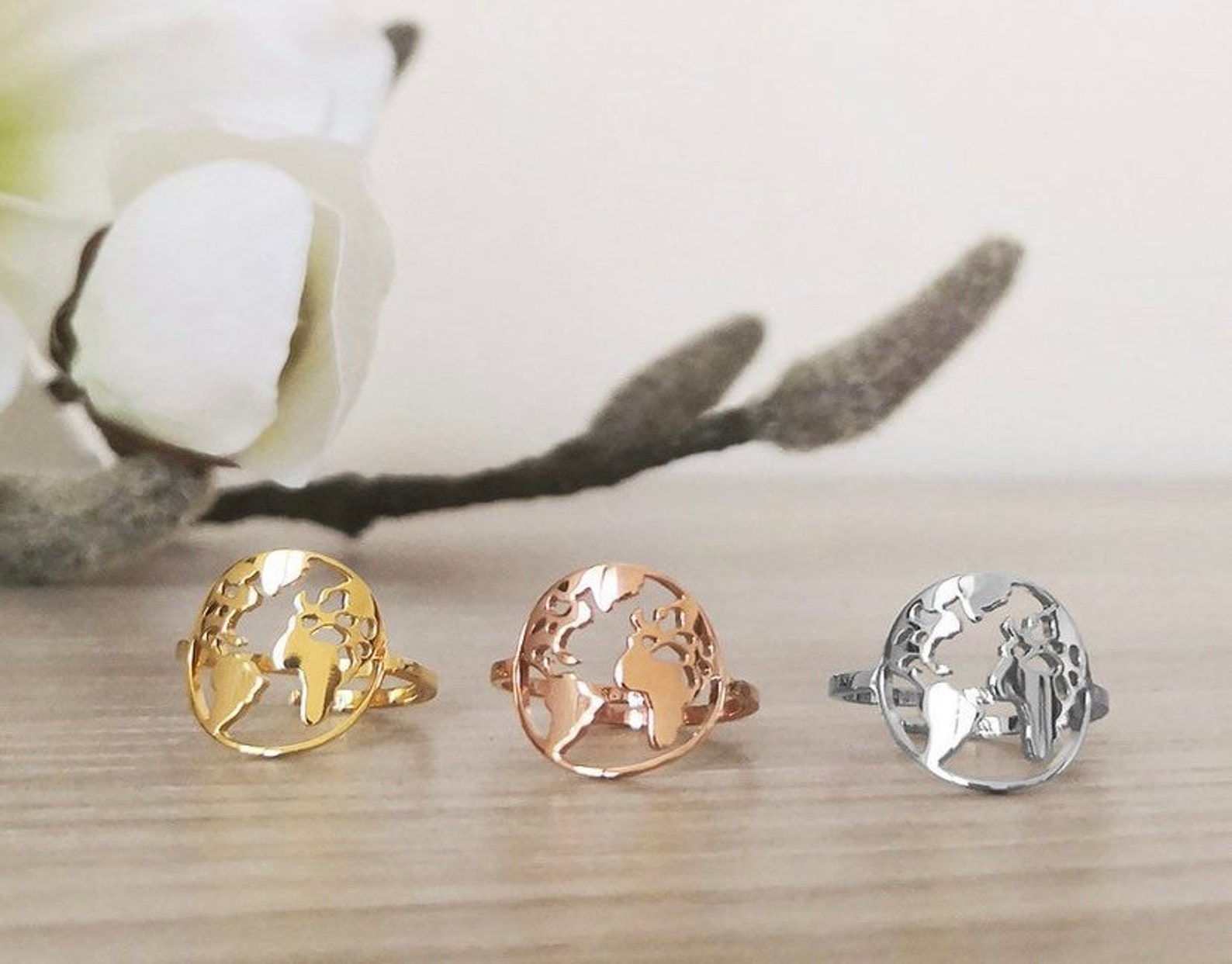 Best World Map Ring, Globe Ring, Travel Ring, Travel Gift, Earth Ring ...