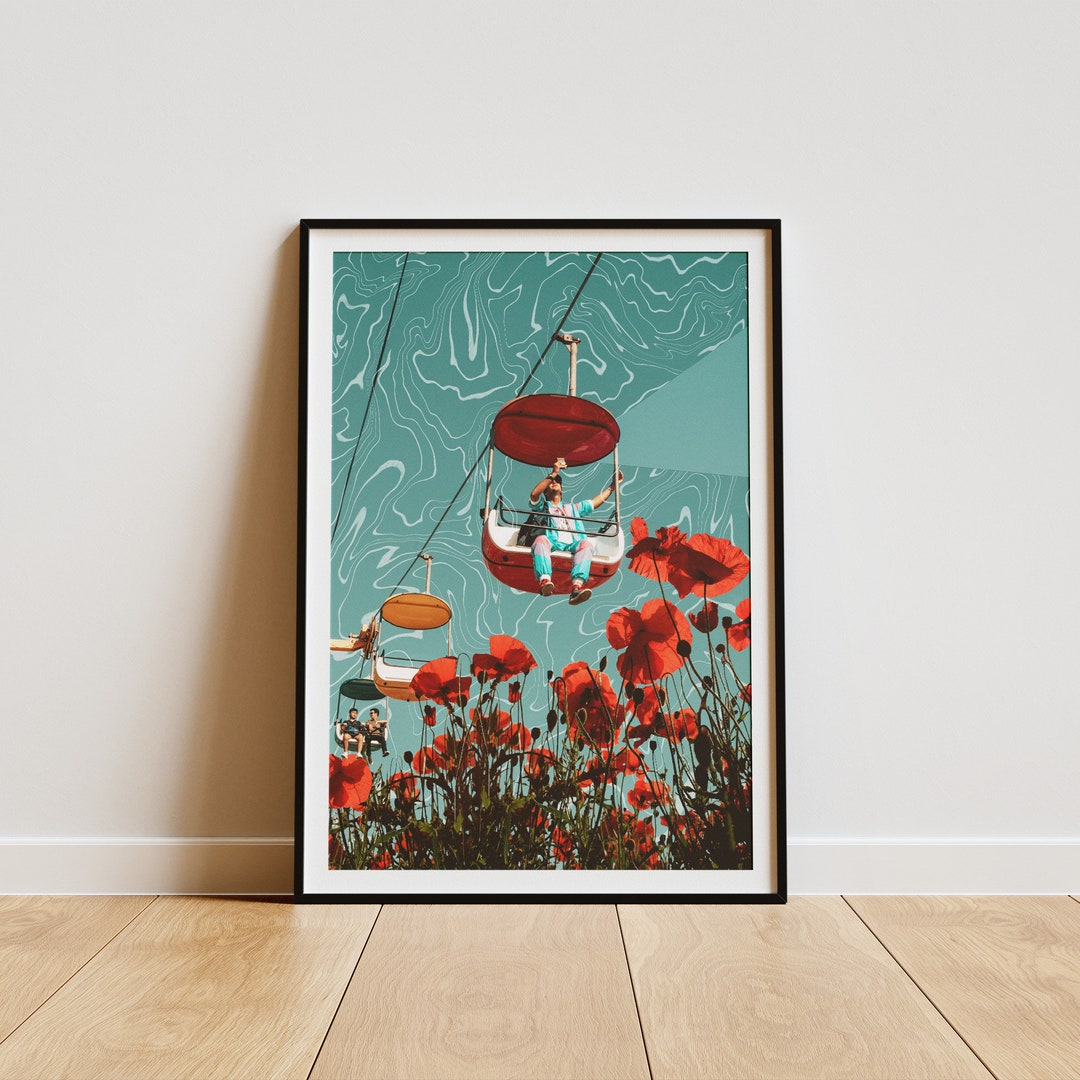 Moving Forward Print - Creative Art Collage, Unique Poster & Wall Decor ...