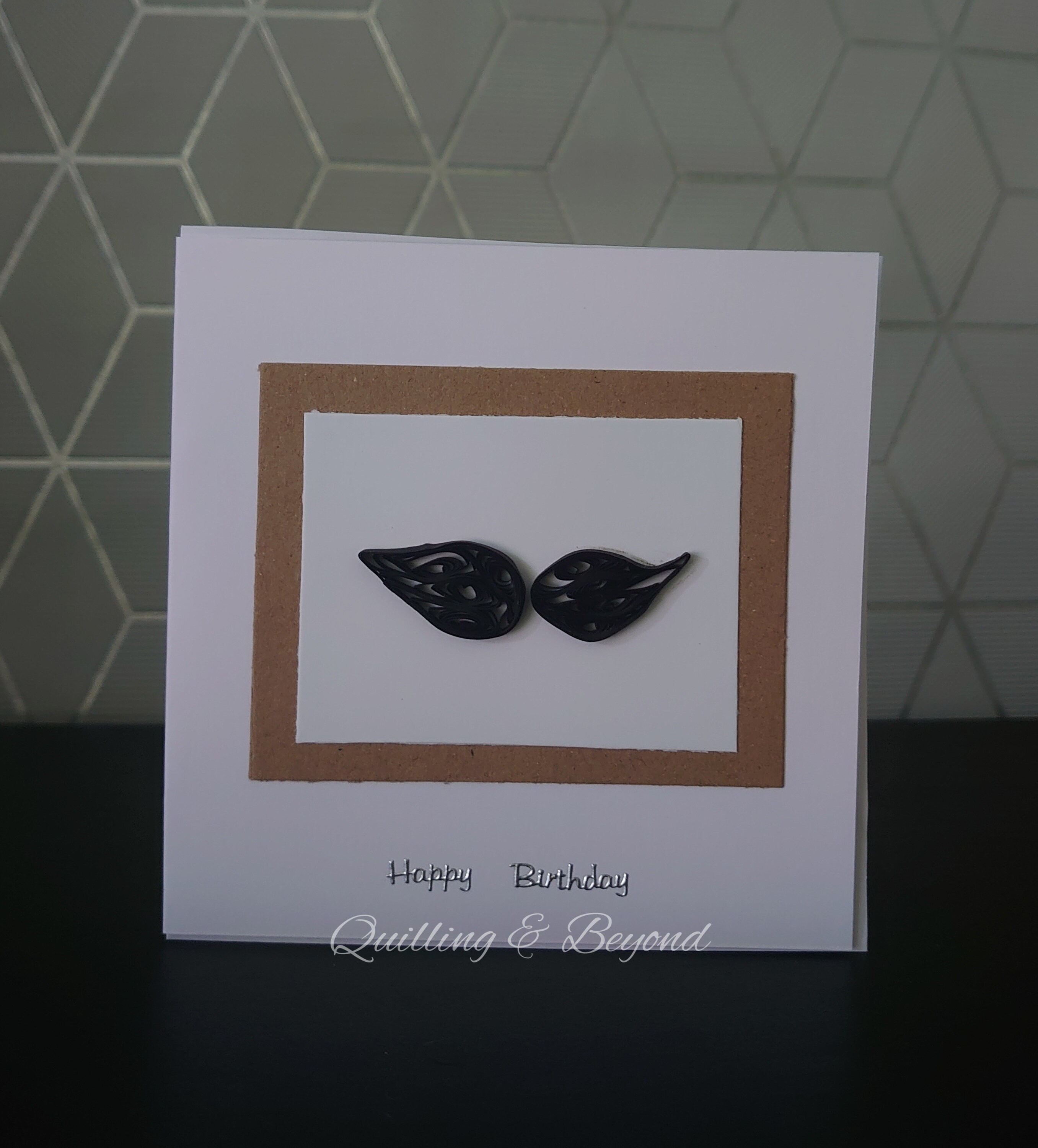 Quilling Male Card - Etsy UK