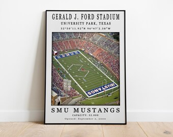 Smu Football Poster - Etsy