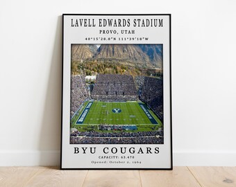 Byu Cougars Poster - Etsy