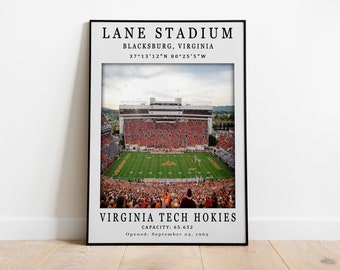 Virginia Tech Poster - Etsy
