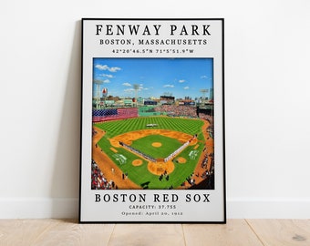 Boston Red Sox Poster - Etsy
