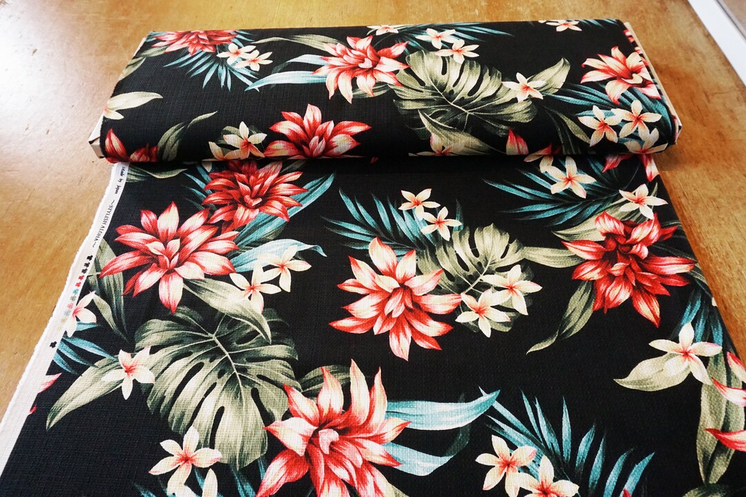 Cosmo Textile Company 90 and 10% Cotton Linen Mix Respectively.hawaiian ...