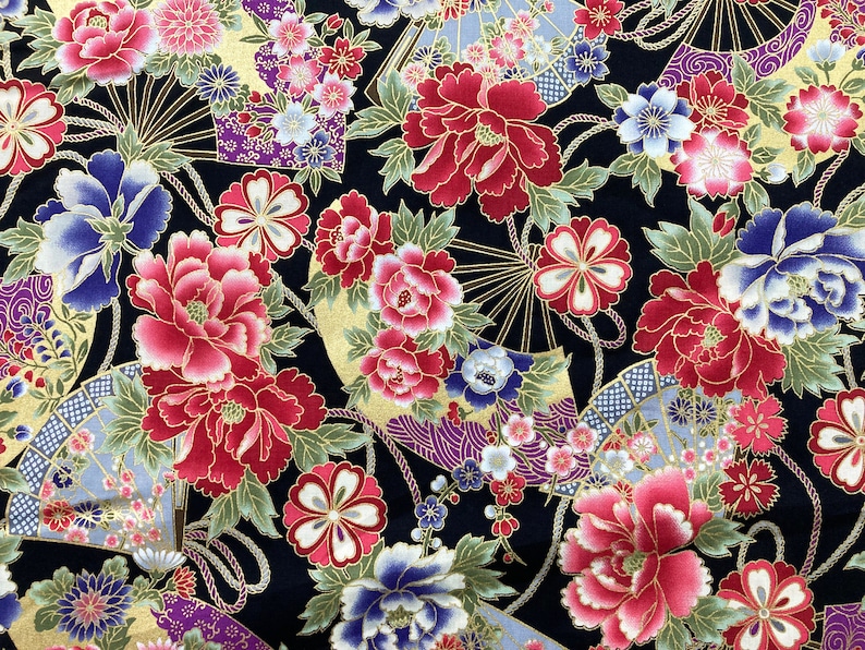 Cosmo Textiles 'funo' in Black. 100% Cotton Japanese Made Fabric - Etsy