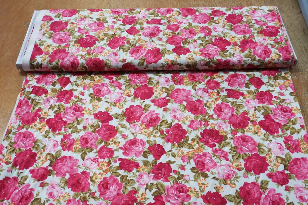 Bellaboo Fabrics Rose Garden 100% Woven Cotton - Etsy